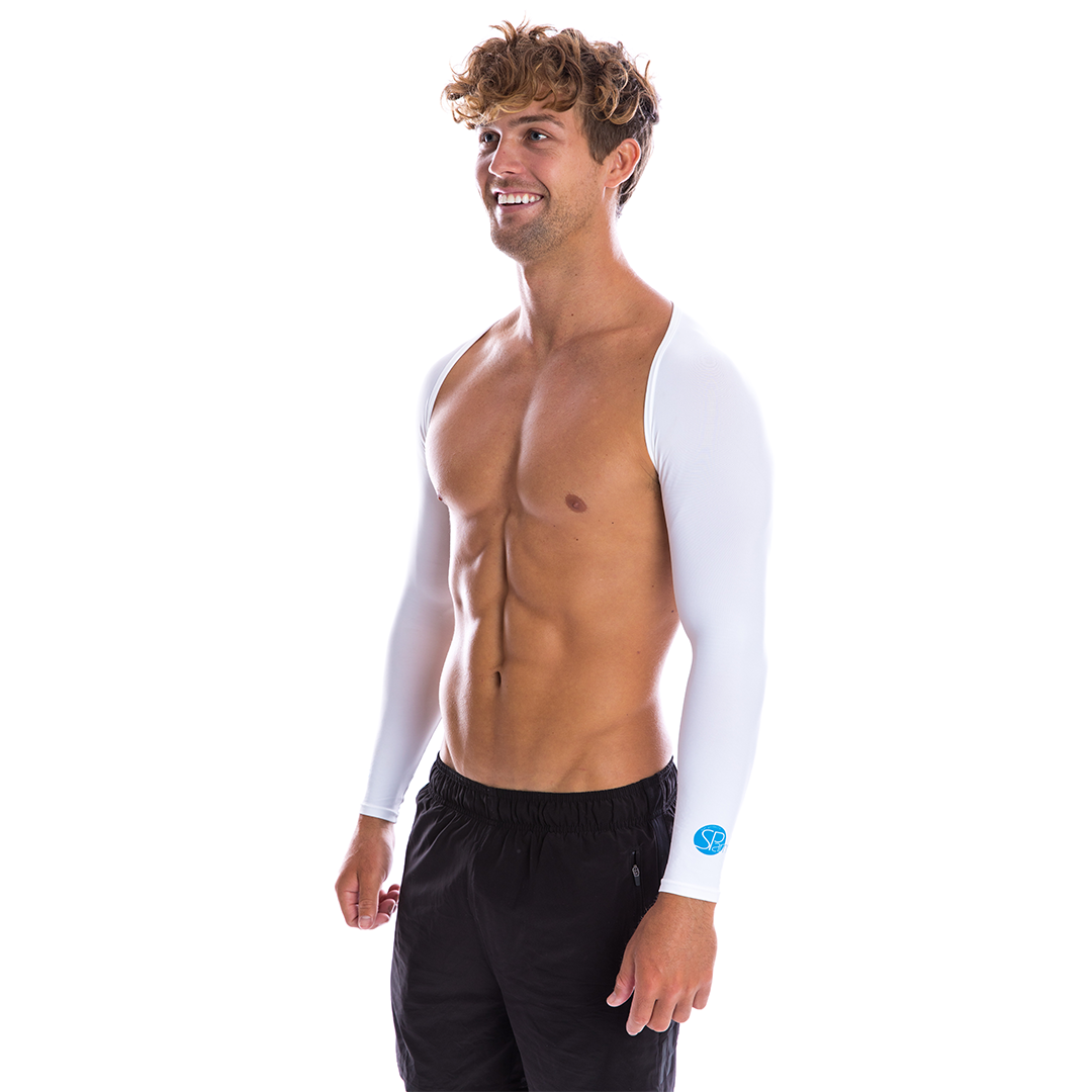 Original UPF 50+ Shoulder Wrap (White) | Sparms US – SParms | Sun ...
